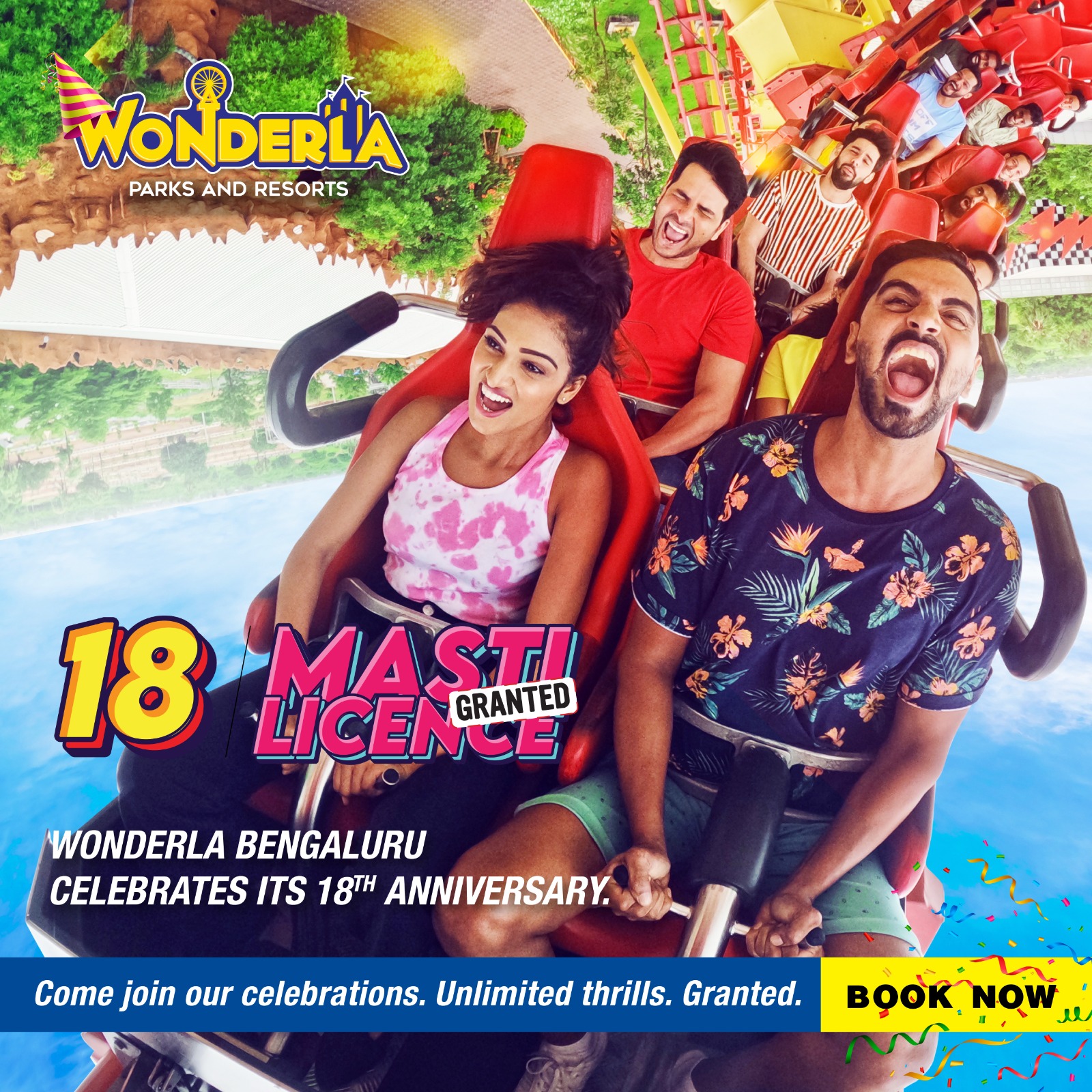 Wonderla Bengaluru Marks 18th Anniversary as India's Largest Amusement ...